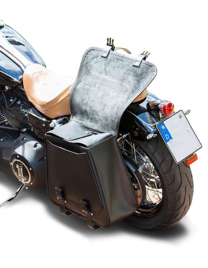Buffalo Bag Saddlebag Boston 28 L bracket etc. for Dyna Fat Bob